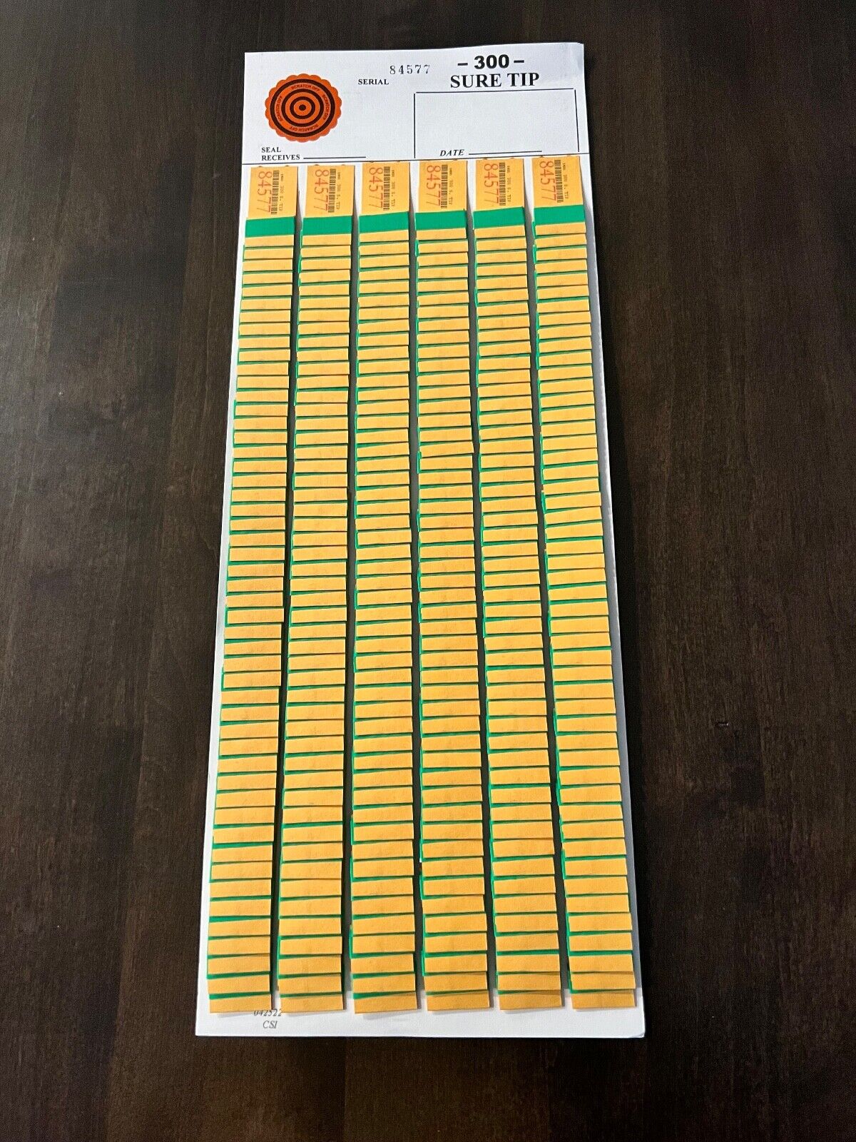 12 - #300 Sure Tip Boards – Bob's Pull Tabs & Sure Tip Boards